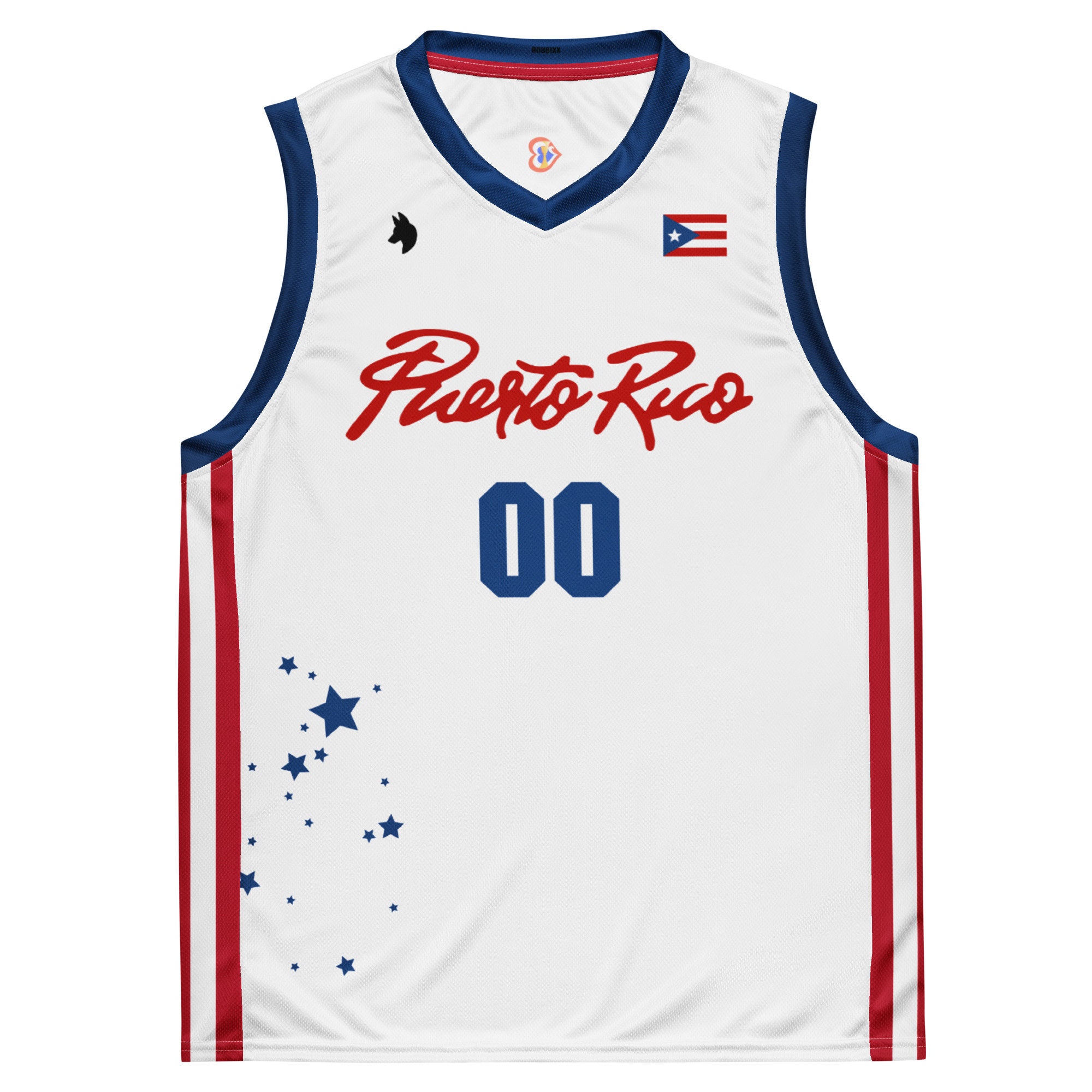 Puerto Rico FBPUR Basketball Team Stars Jersey 2024 - Etsy