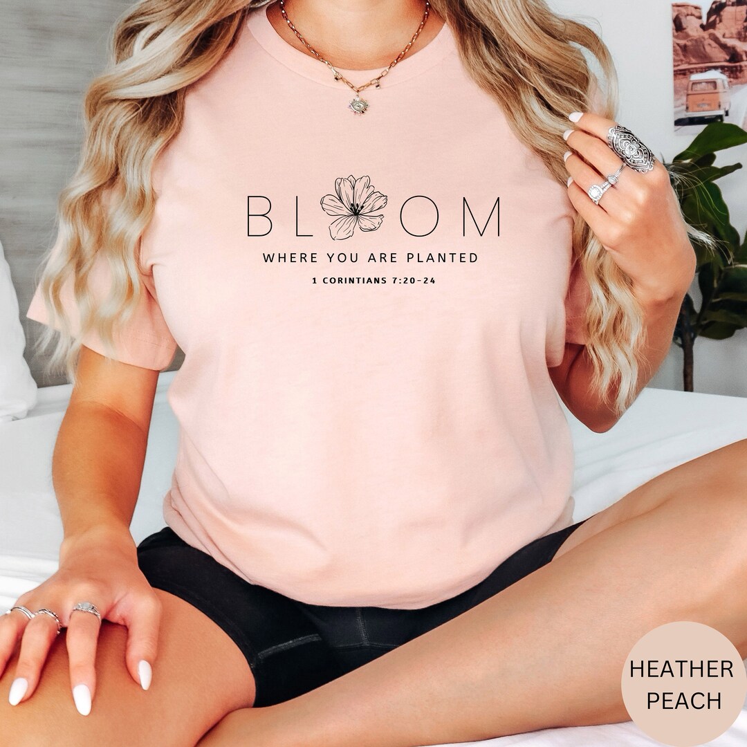 Trendy Bible Tee Womens Fit Christian Tshirt Minimal Christian Shirt Trendy Verse T Shirt Trendy ...