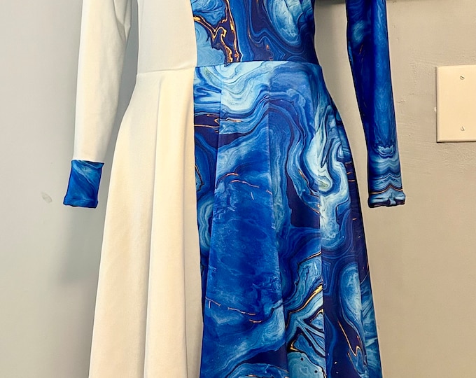 RIVER of BLESSINGS 1 (w/gold) Worship Overlay / Prophetic Dance Dress ...