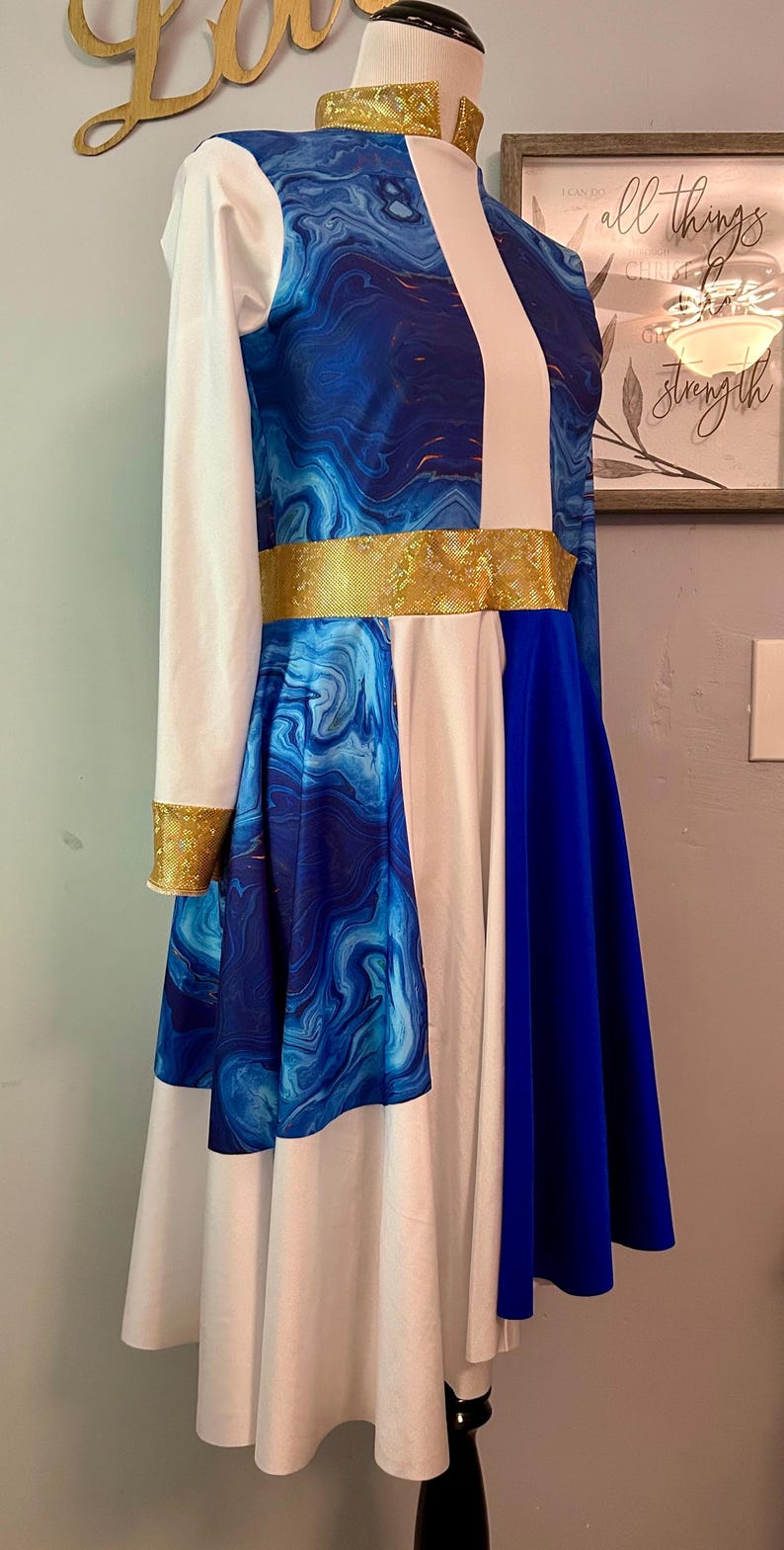 PRINCE OF PEACE Worship Overlay / Prophetic Dance Dress / Efod De Danza ...