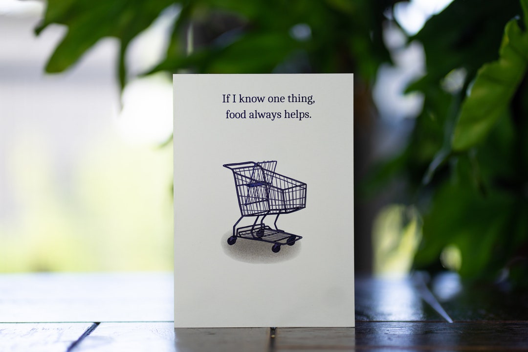 Food Helps, Wellness Card, Support Cards - Etsy
