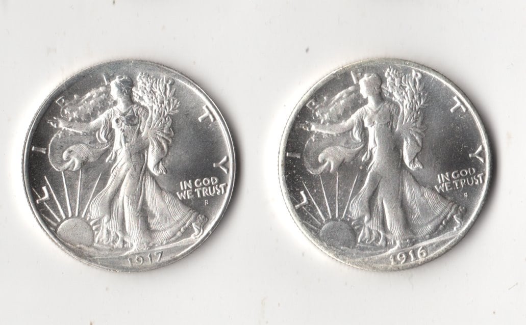 1916s/1917s Walking Liberty Half Dollar Style Double Headed Magic Trick ...