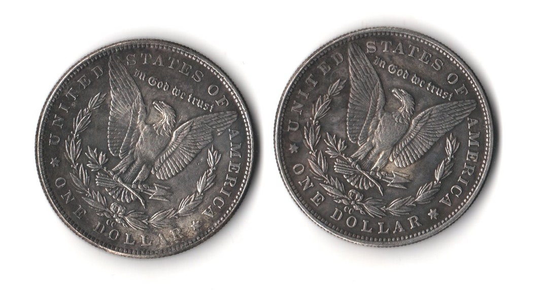 Two Face Two Tailed Morgan Dollar Style W/ CC Mint Marks Magic Trick ...