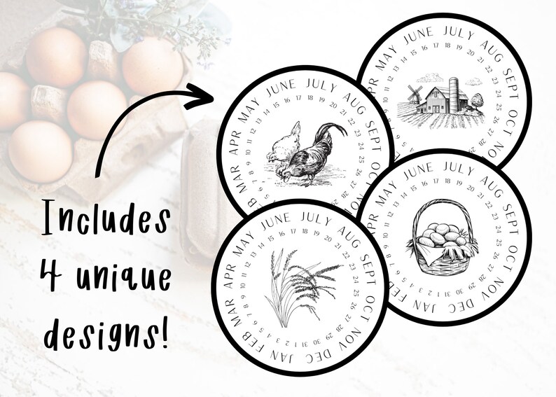 Egg Carton Sticker Bundle | Farm Fresh Eggs Sticker | Homestead Label ...