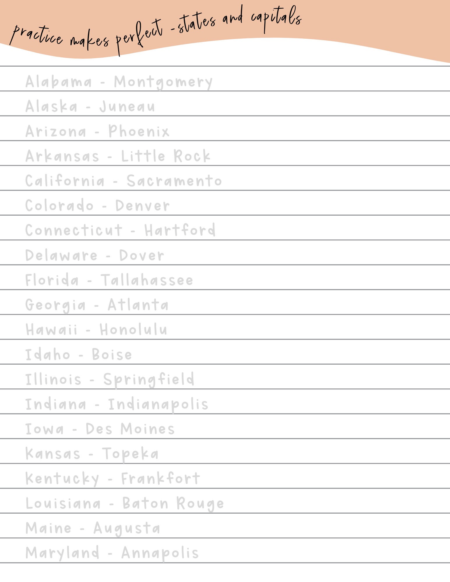 Adult Handwriting Practice Workbook | Print Handwriting Workbook ...