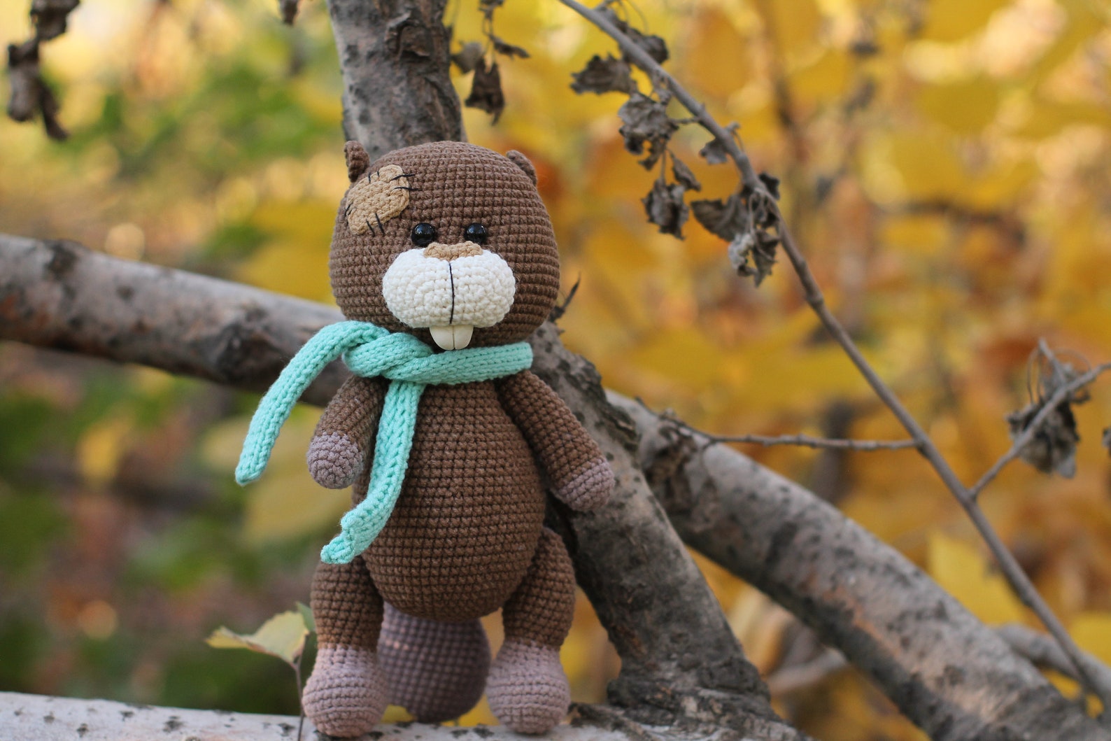Crochet Beaver Pattern. Cute Animals Amigurumi Pattern. Amigurumi ...