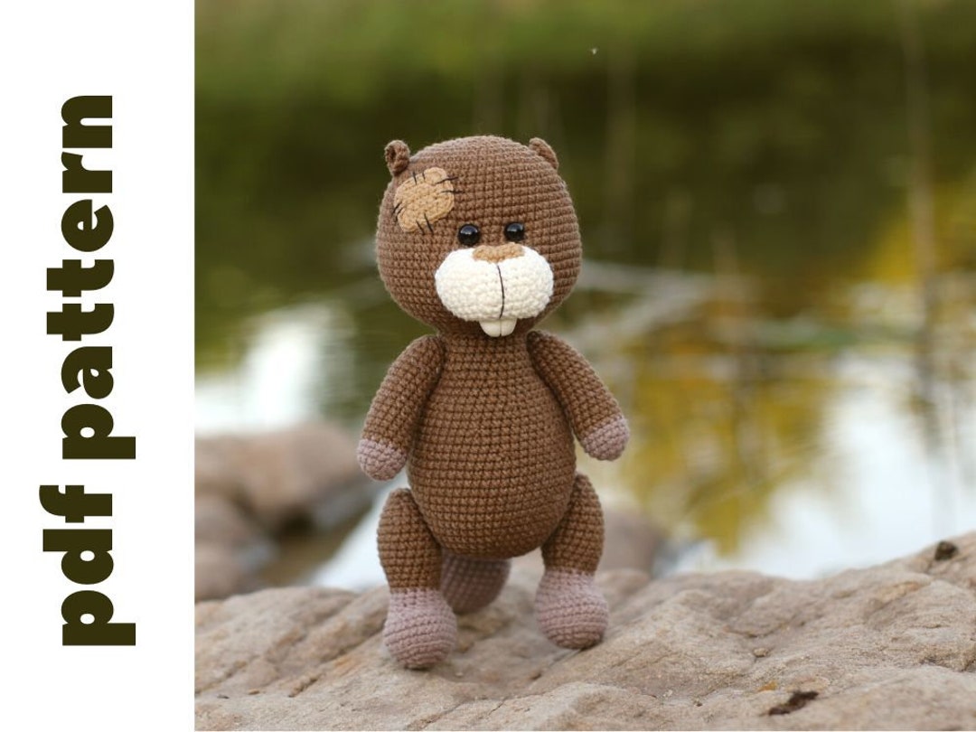 Crochet Beaver Pattern. Cute Animals Amigurumi Pattern. Amigurumi ...