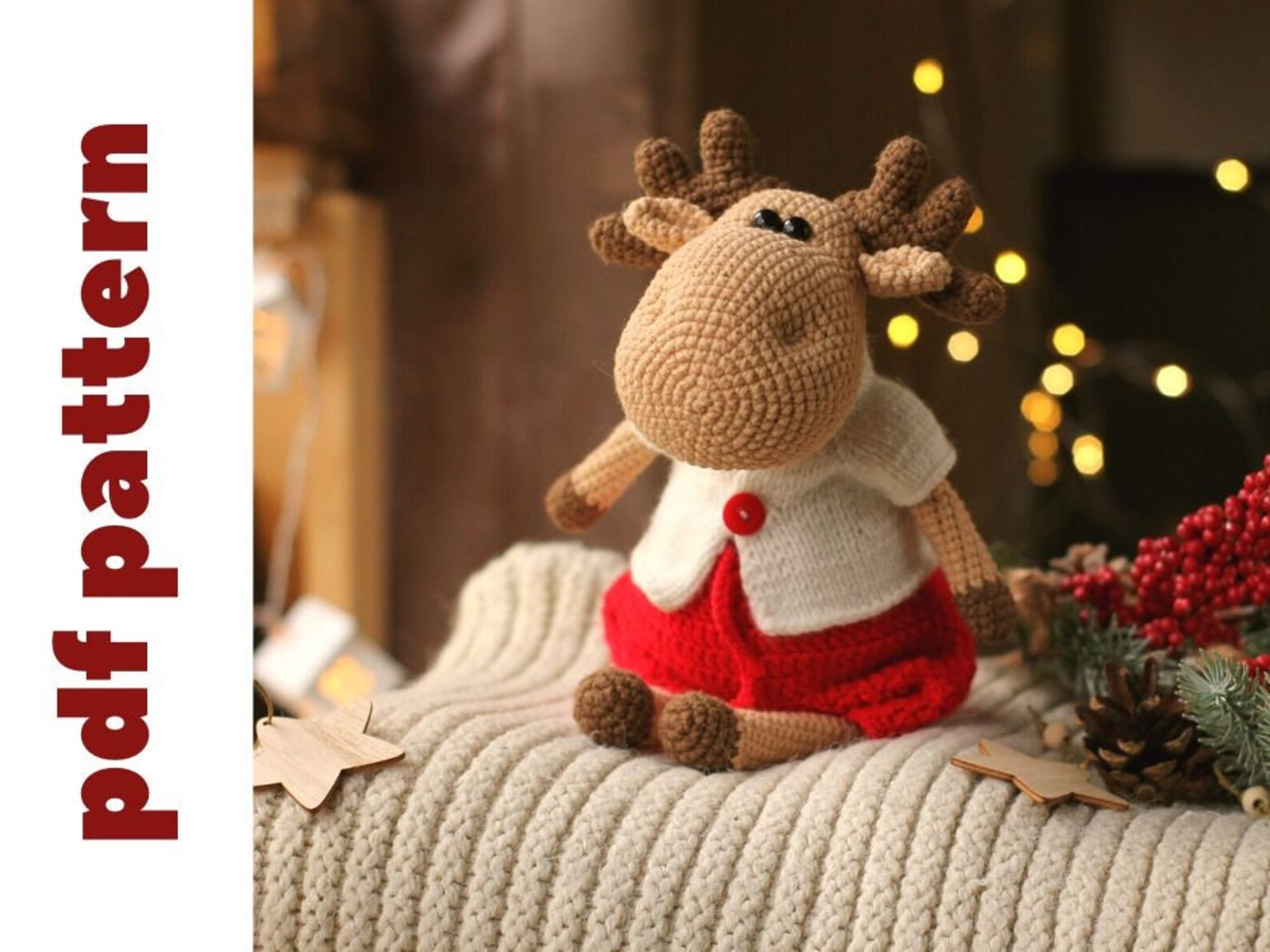 Crochet Moose Pattern. Crochet Animals Pattern. Amigurumi - Etsy