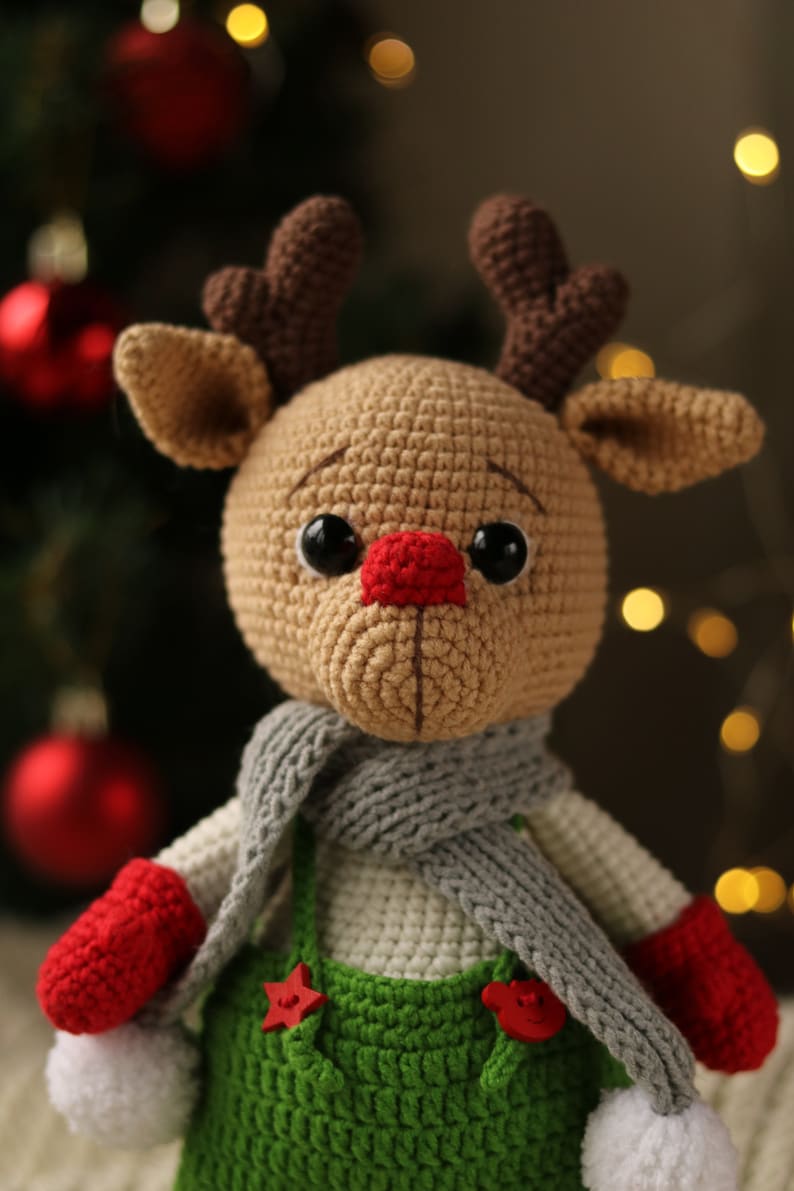 Crochet Reindeer Pattern. Crochet Christmas Pattern. Amigurumi - Etsy