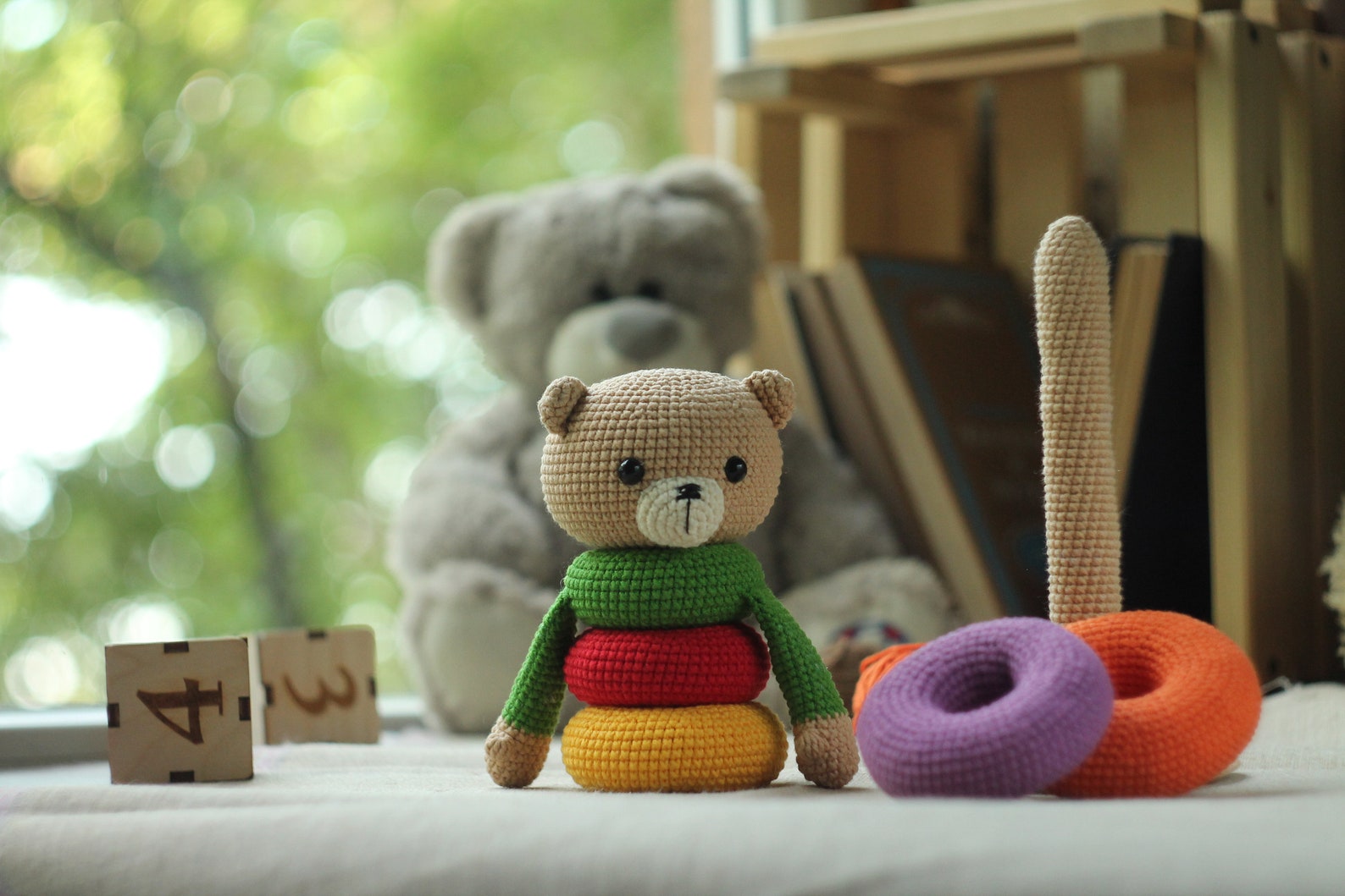 Crochet Bear Pattern. Crochet Stacked Toy Pattern. Amigurumi Bear ...