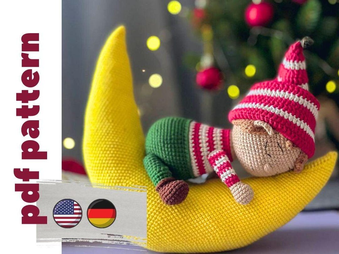 Crochet Christmas Elf Pattern in Eng/german. DIY Christmas Decorations ...
