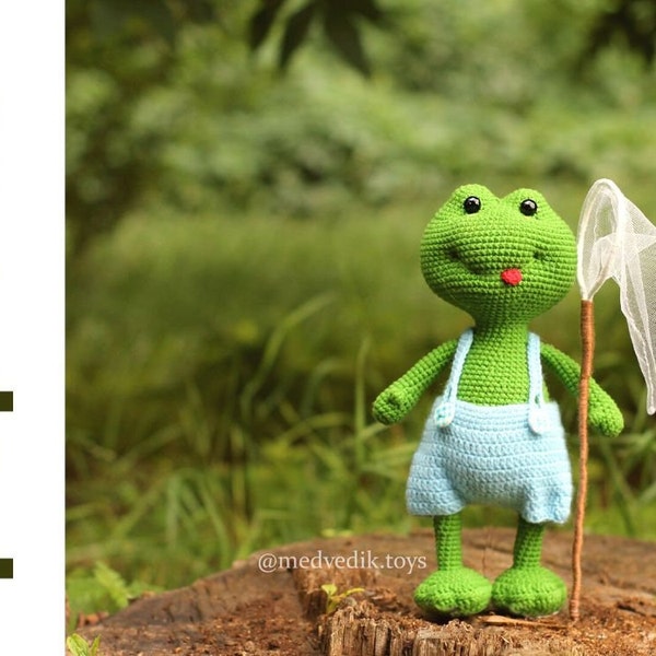 Frog and Toad Crochet Pattern - Etsy