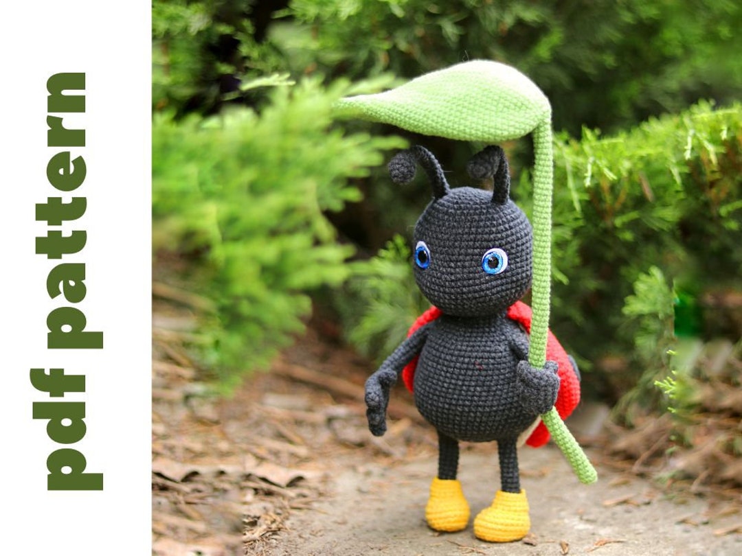 Crochet Ladybug Pattern. Cute Bug Amigurumi Pattern. Crochet Insect ...