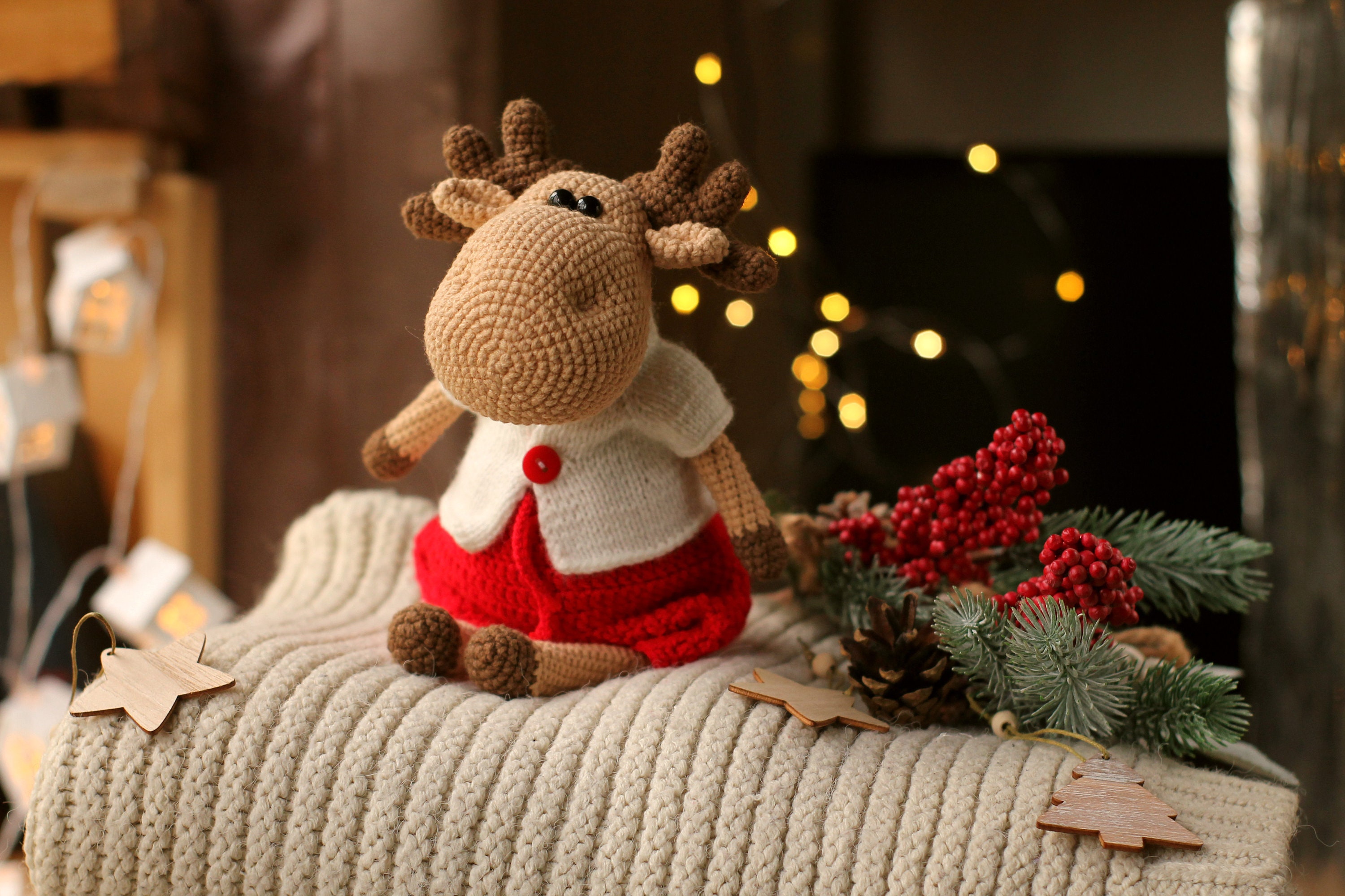 Crochet Moose Pattern. Crochet Animals Pattern. Amigurumi Pattern ...