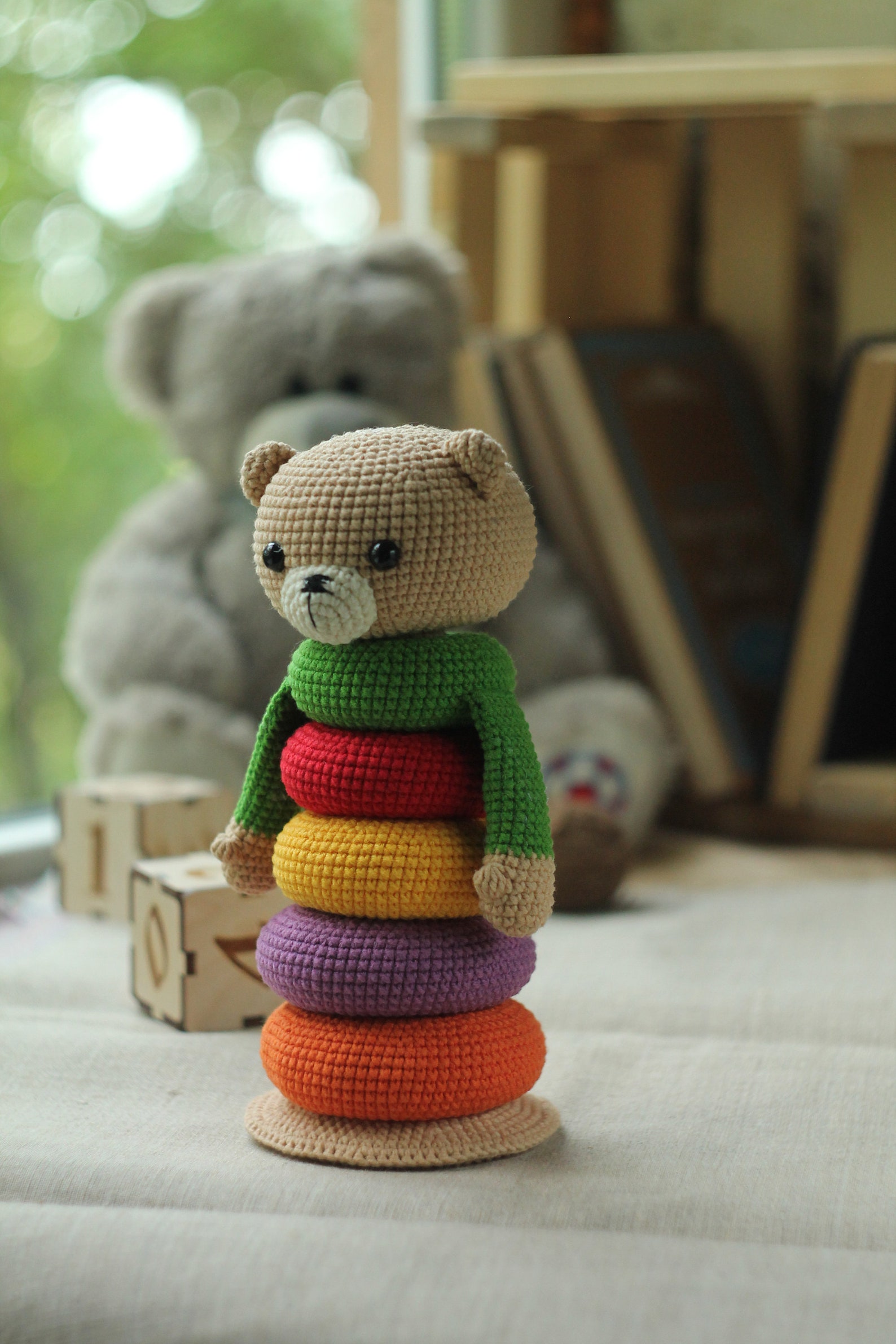Crochet Bear Pattern. Crochet Stacked Toy Pattern. Amigurumi Bear ...