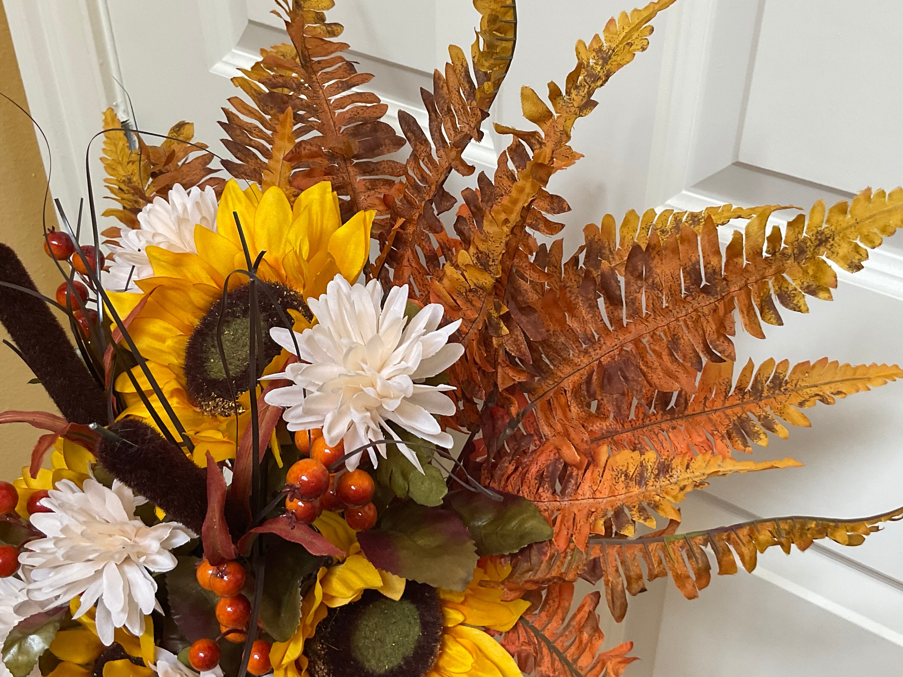 Fall Harvest Tin Floral Arrangement, Autumn Floral Arrangement ...