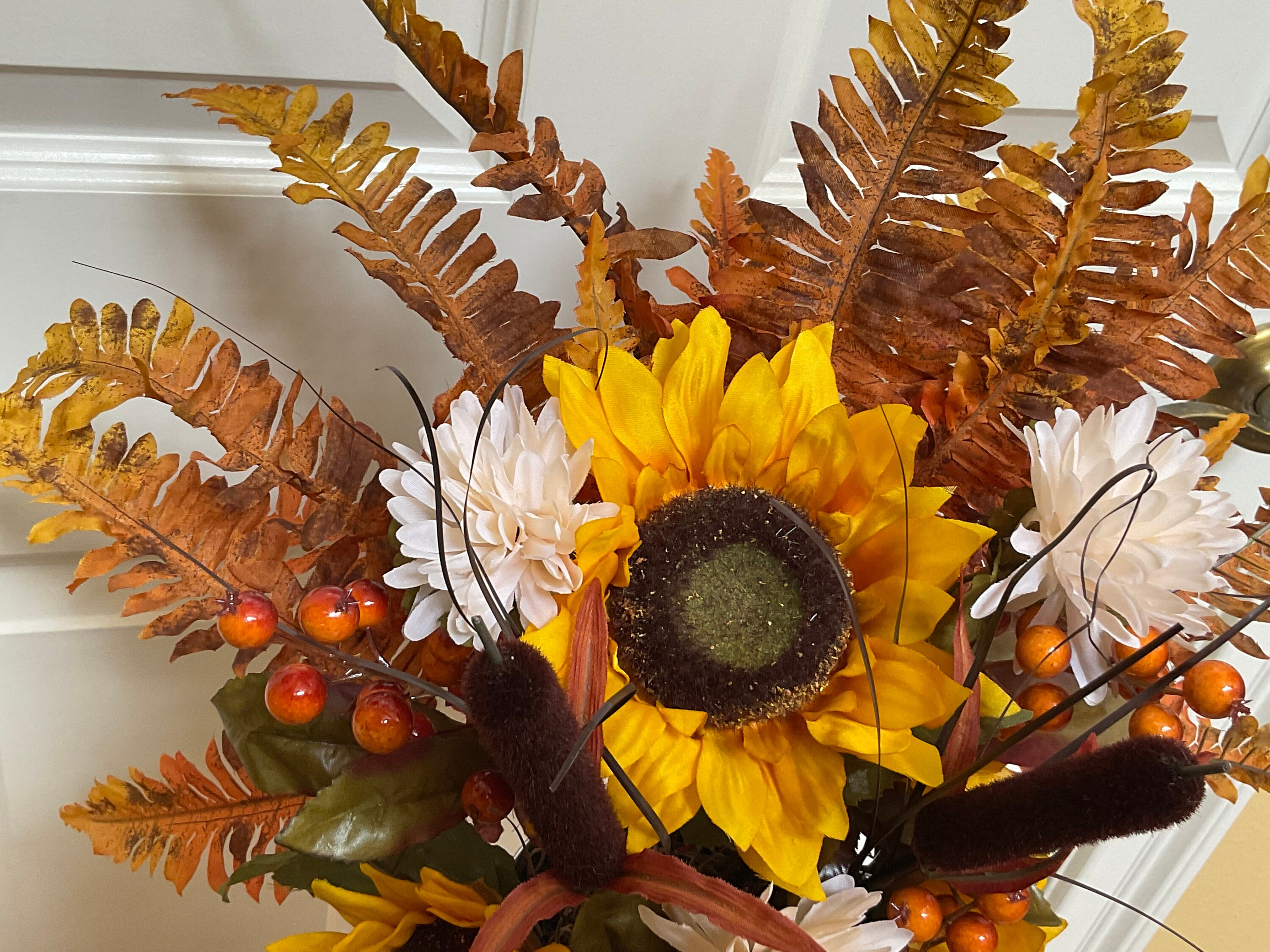 Fall Harvest Tin Floral Arrangement, Autumn Floral Arrangement ...