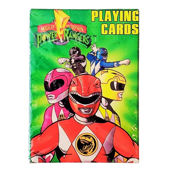 Power Rangers Playing Cards - Etsy
