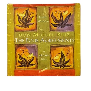 Don Miguel Ruiz the Four Agreements Card Deck, Like New, Really Nice ...