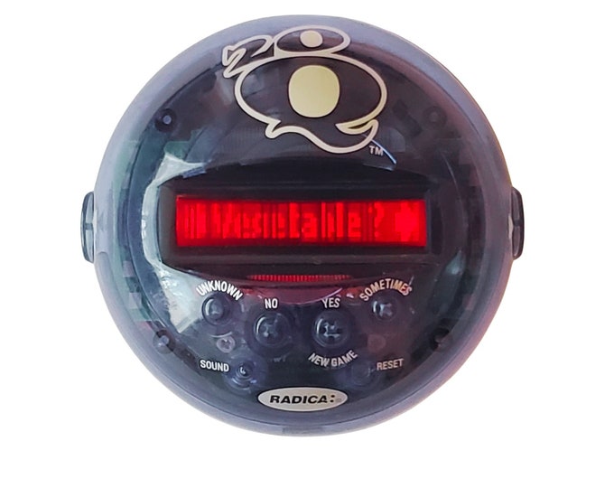 Vintage 20Q Handheld Electronic Game, 2000s, by Radica, Tested, Great ...