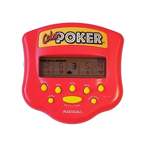 Vintage 1990s Radica Color Poker Electronic Handheld Game, Color ...