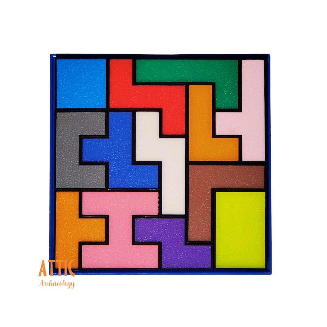 Vintage Galt Puzzle Blocks, Vintage 1980s Galt IQ Blocks, Excellent ...