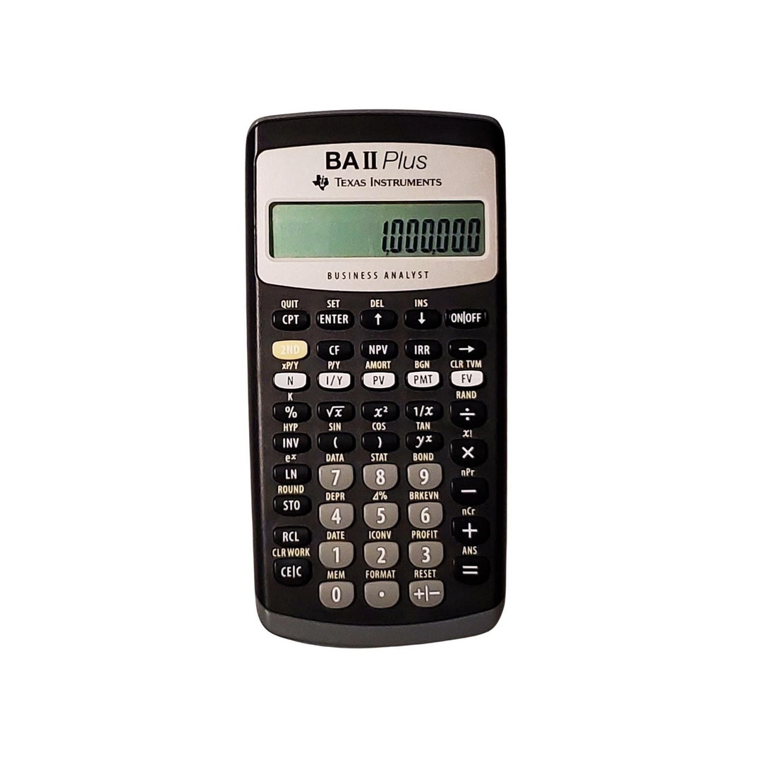 Texas Instruments BA II Plus Business Analyst Calculator, in Excellent Condition, TI ...