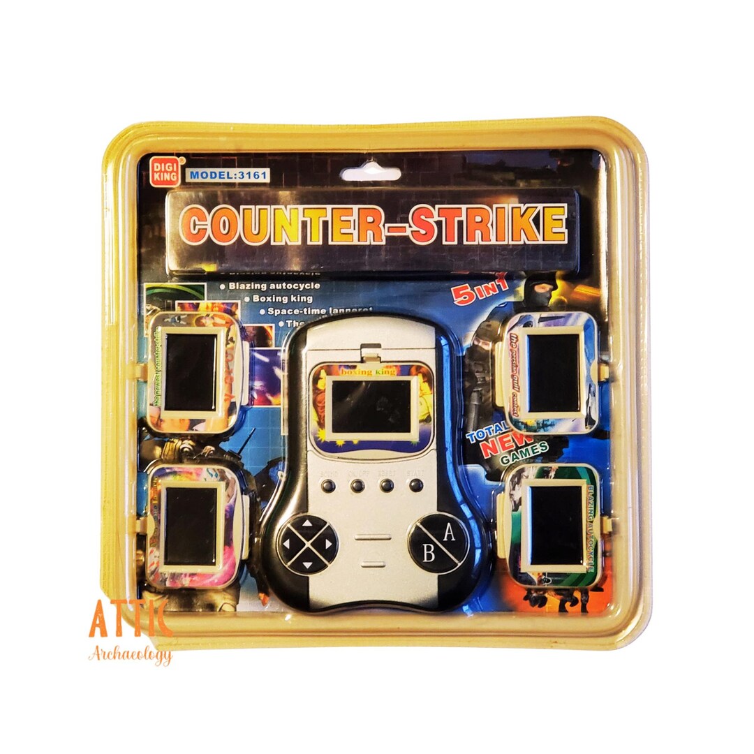 Vintage 1990s Counter Strike 5-in-1 Electronic Game, by Digi King, Like ...