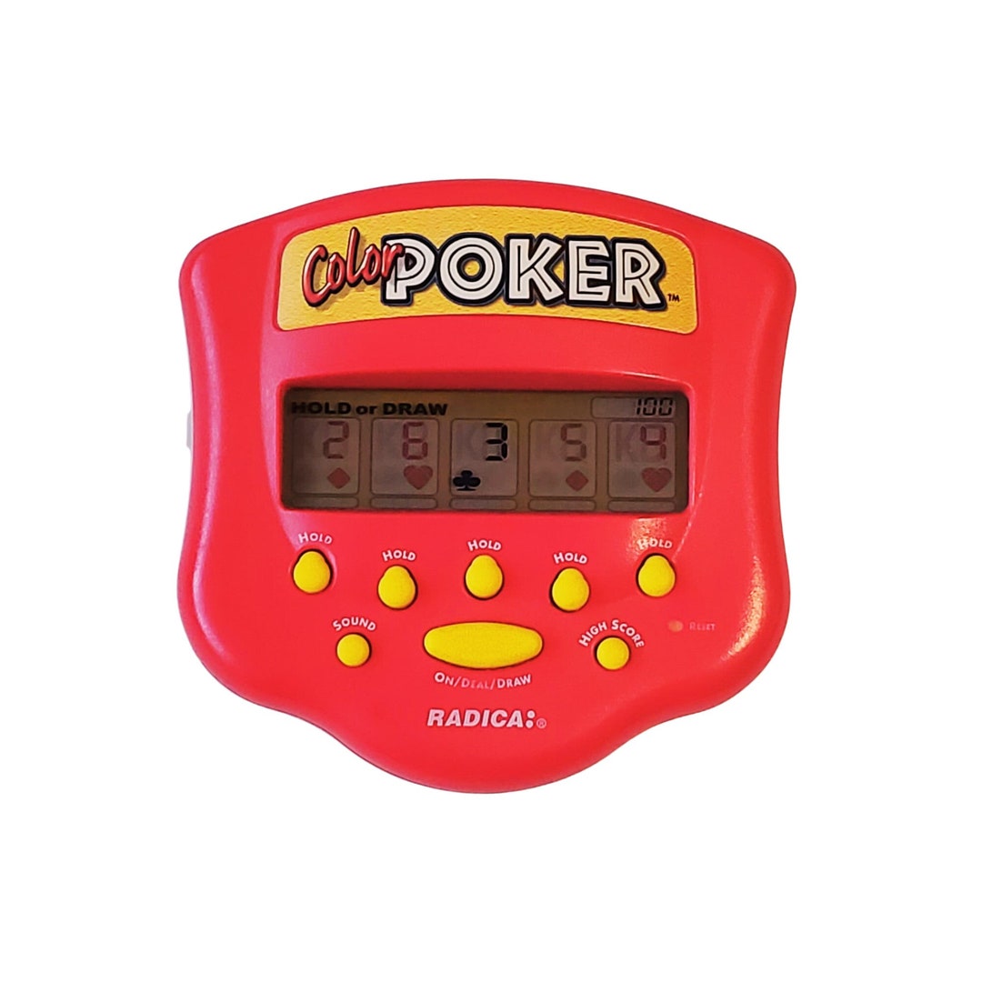 Vintage 1990s Radica Color Poker Electronic Handheld Game, Color ...