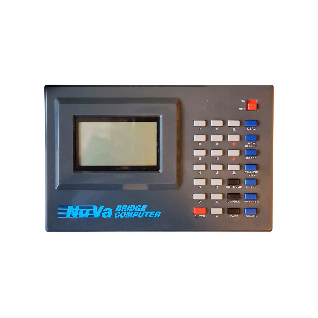Vintage 1980s Nuva Bridge Computer, Vintage Handheld Electronic Arcade ...