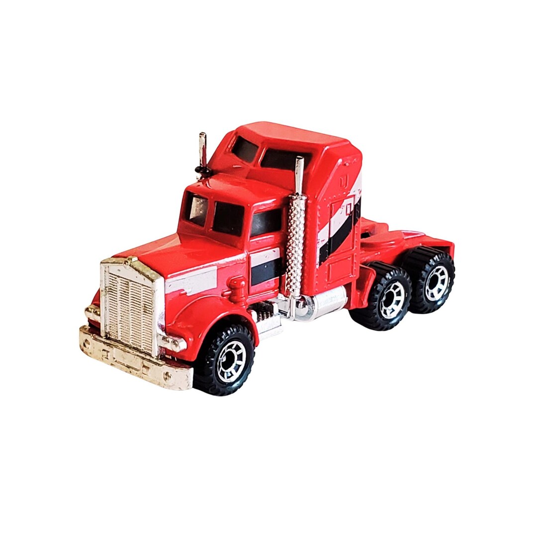 Vintage 1980s Matchbox Diecast Red Semi Truck, Excellent Condition ...