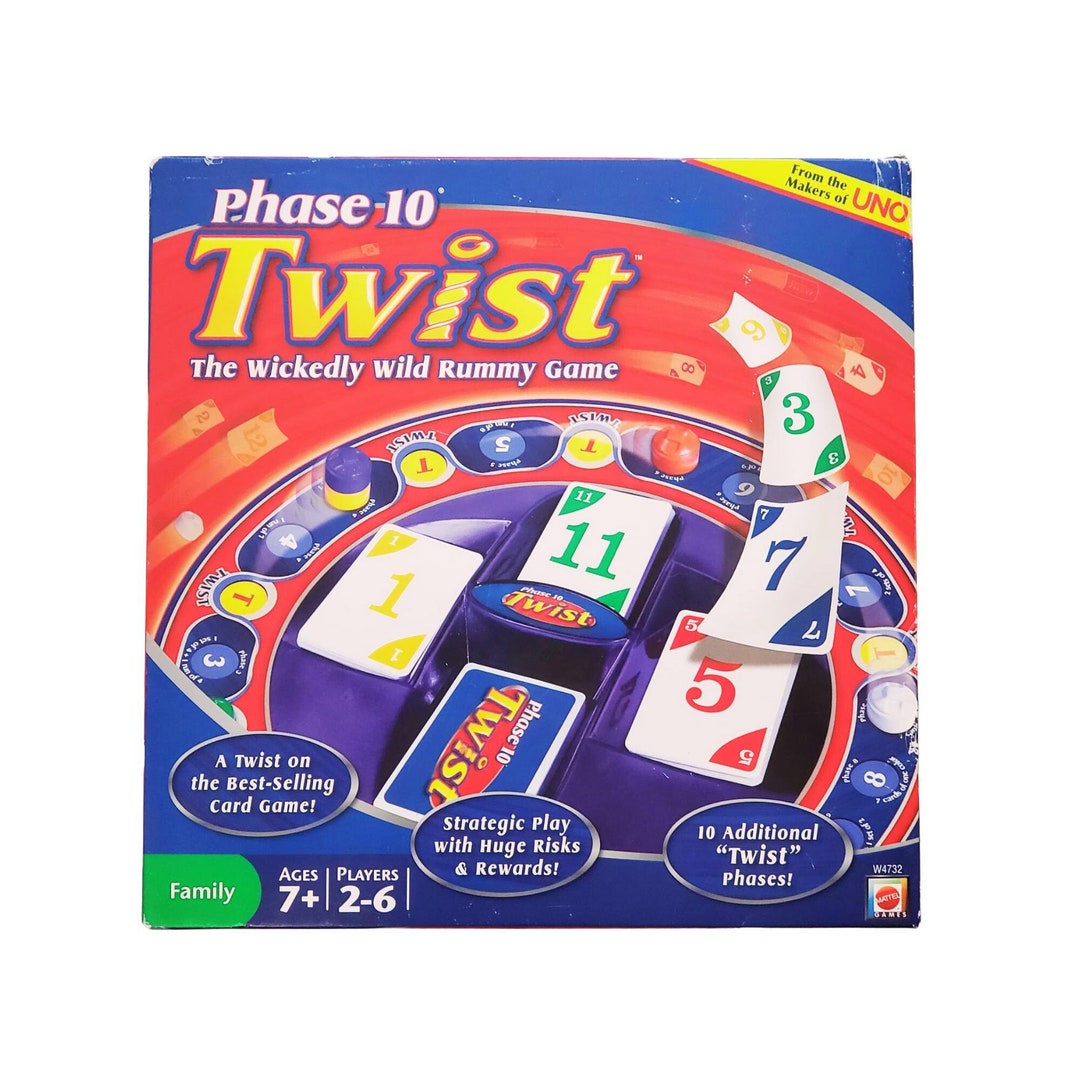 Phase 10 Twist Game, Complete, Like New, Phase 10 Twist Card Game, Rare Retired Phase 10 Board ...