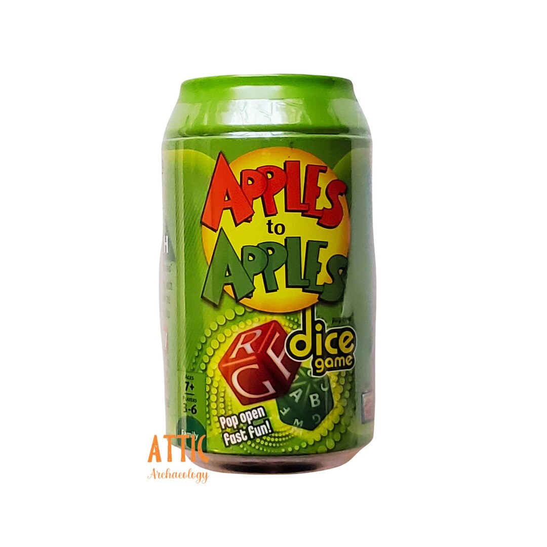 Apples to Apples Dice Game, Tin Edition, Like New, Sealed, Rare Dice ...