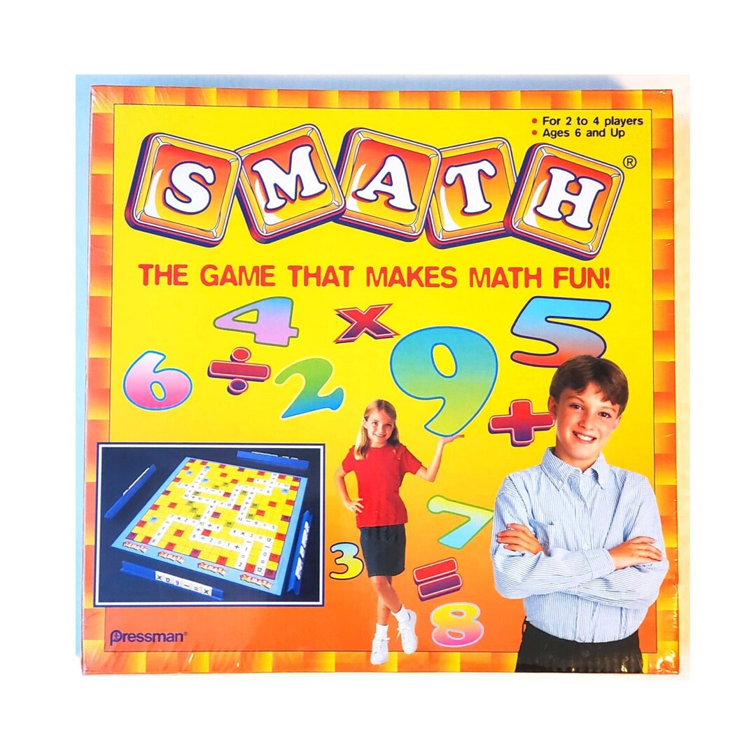 Sealed 2004 Smath Board Game, by Pressman (math Board Game, Teaching ...