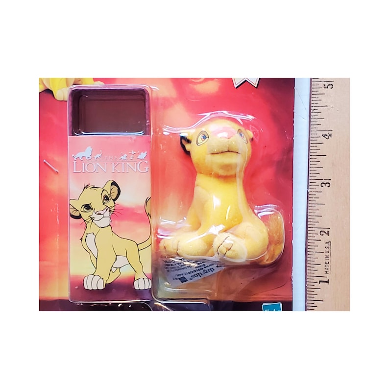 Vintage 2000s the Lion King Simba Collectible Figure With Tin, Sealed ...