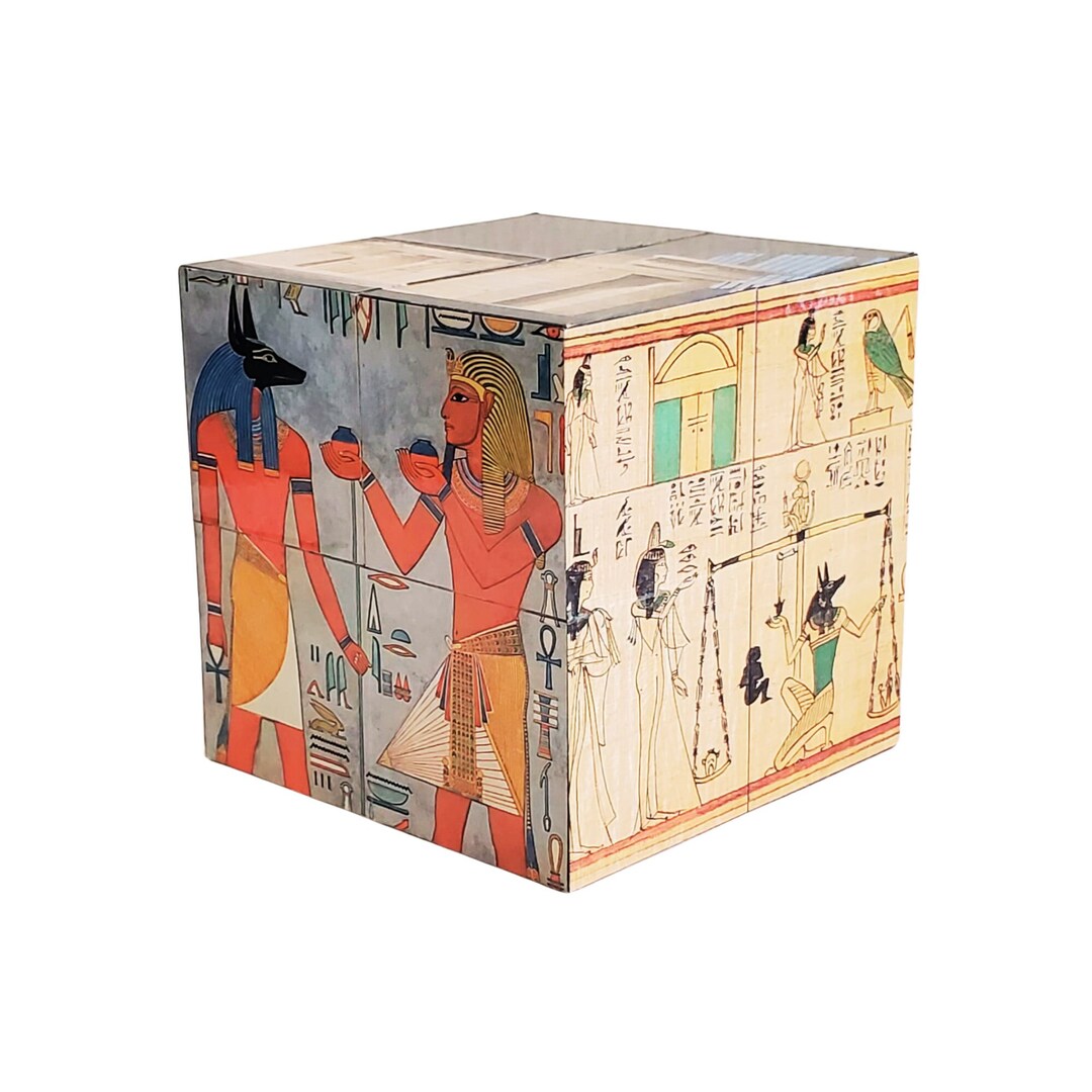 Ancient Egypt Magic Cube, Egyptian Souvenir, Hieroglyph Decor, Like New ...