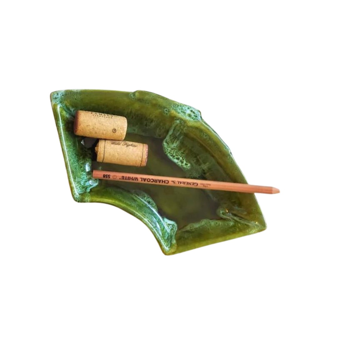 Vintage Wade of California Green Ceramic Tray, Excellent Condition ...