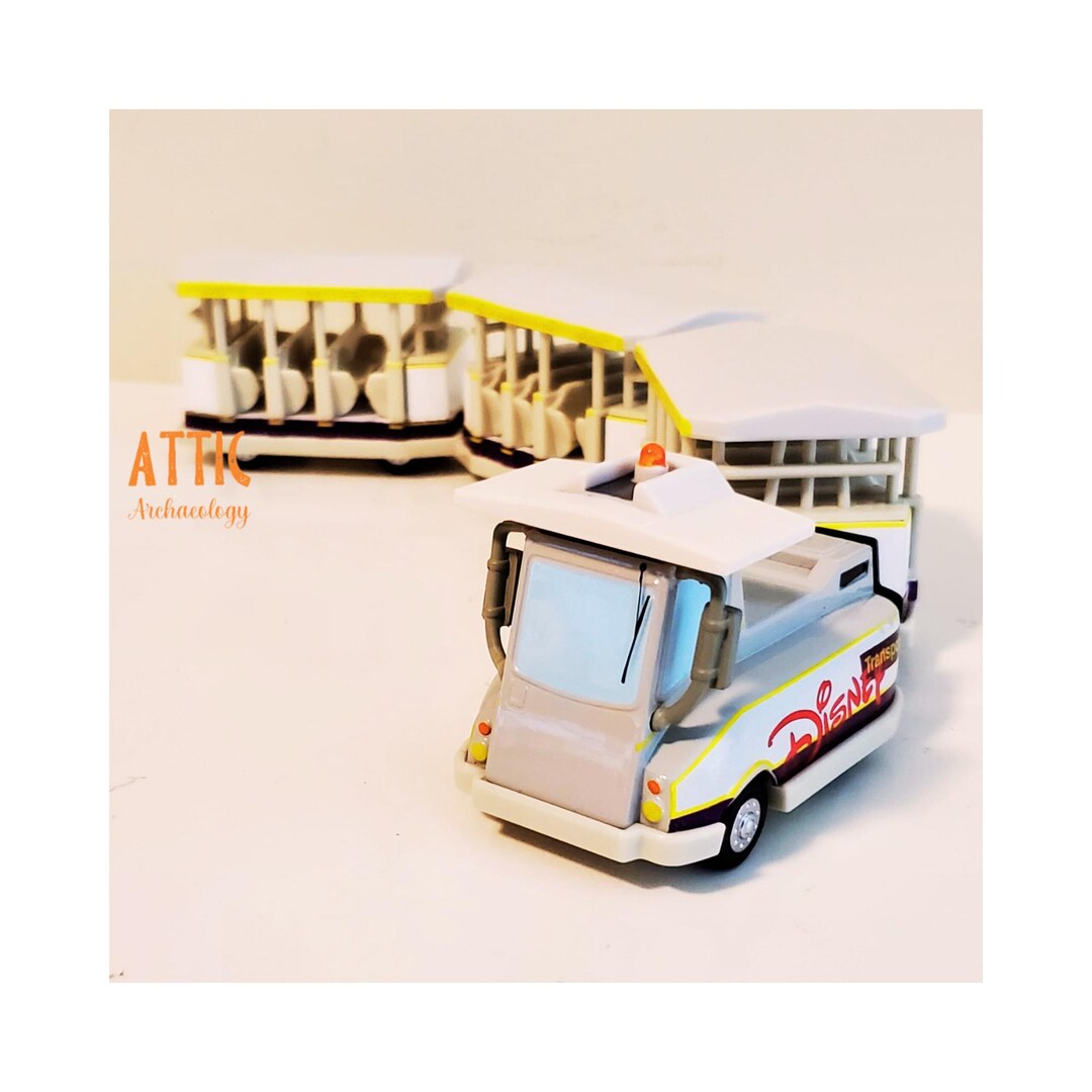 Diecast Disney Parking Lot Tram, Complete, Excellent Condition, Die ...