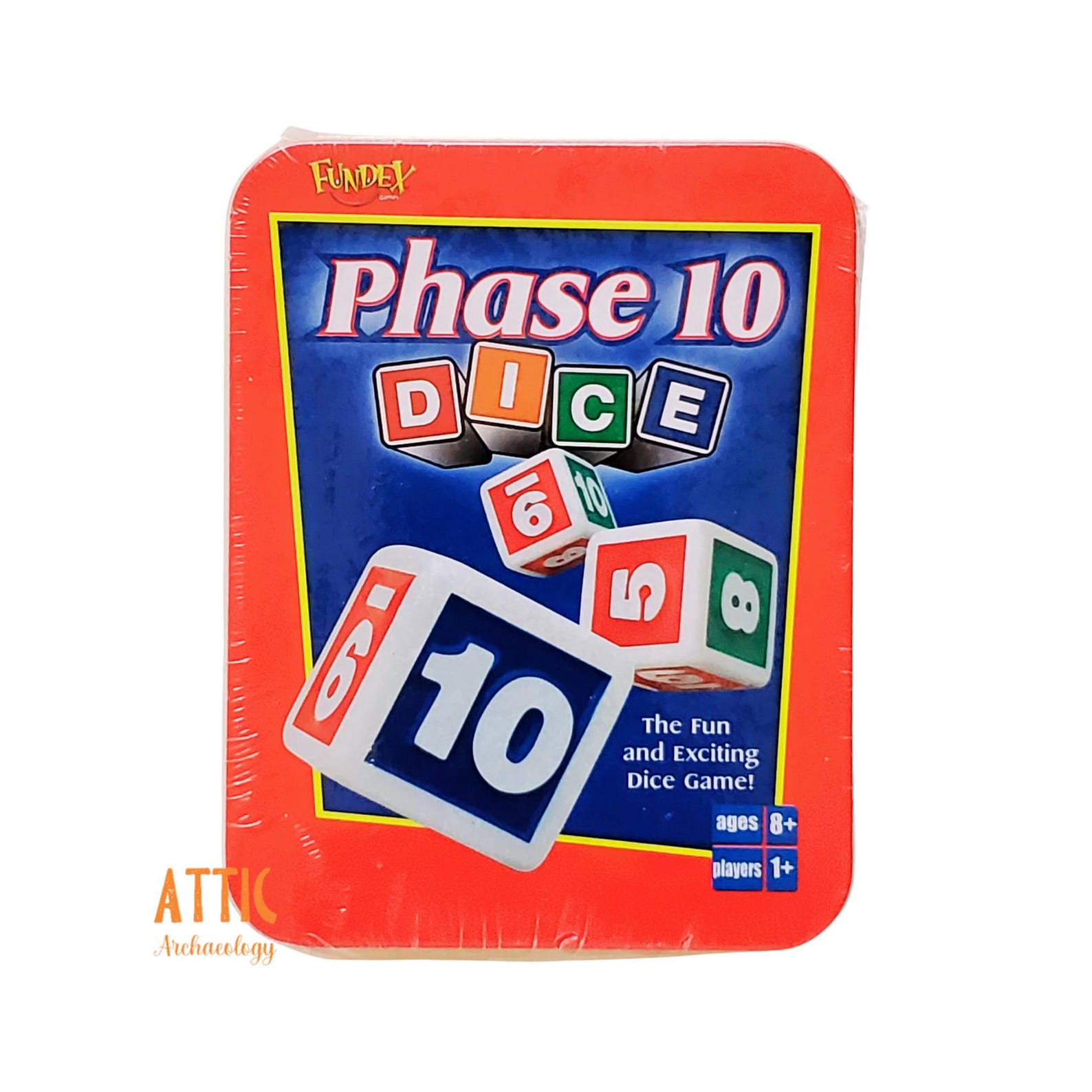 2000s Phase 10 Dice Game, Tin Edition, Sealed, by Fundex, Rare Retired ...