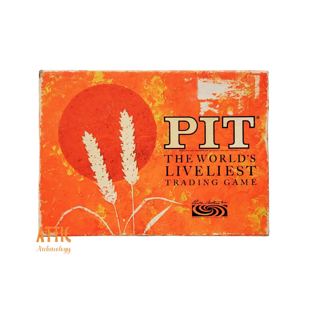 Vintage 1960s Pit Card Game, Original 1960s Parker Brothers Pit Game ...