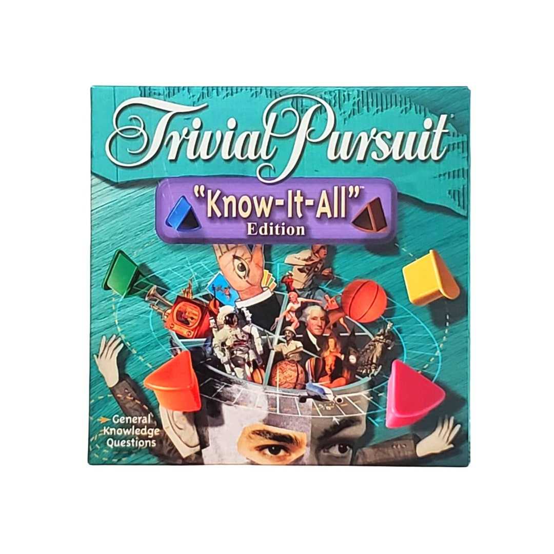 2000 "know-it-all" Edition Trivial Pursuit, General Knowledge Game ...