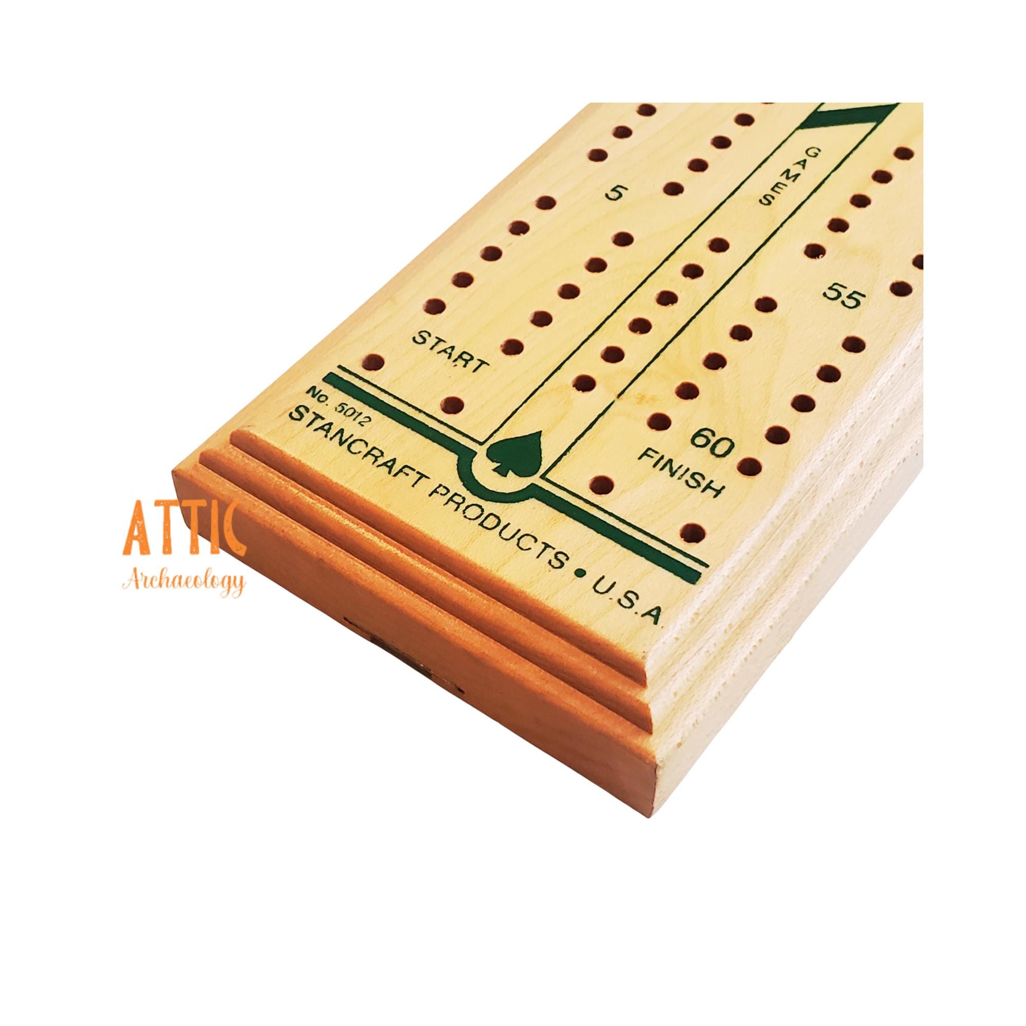 Vintage Hoyle Wooden Cribbage Board With Rule Book, Complete, Like New ...