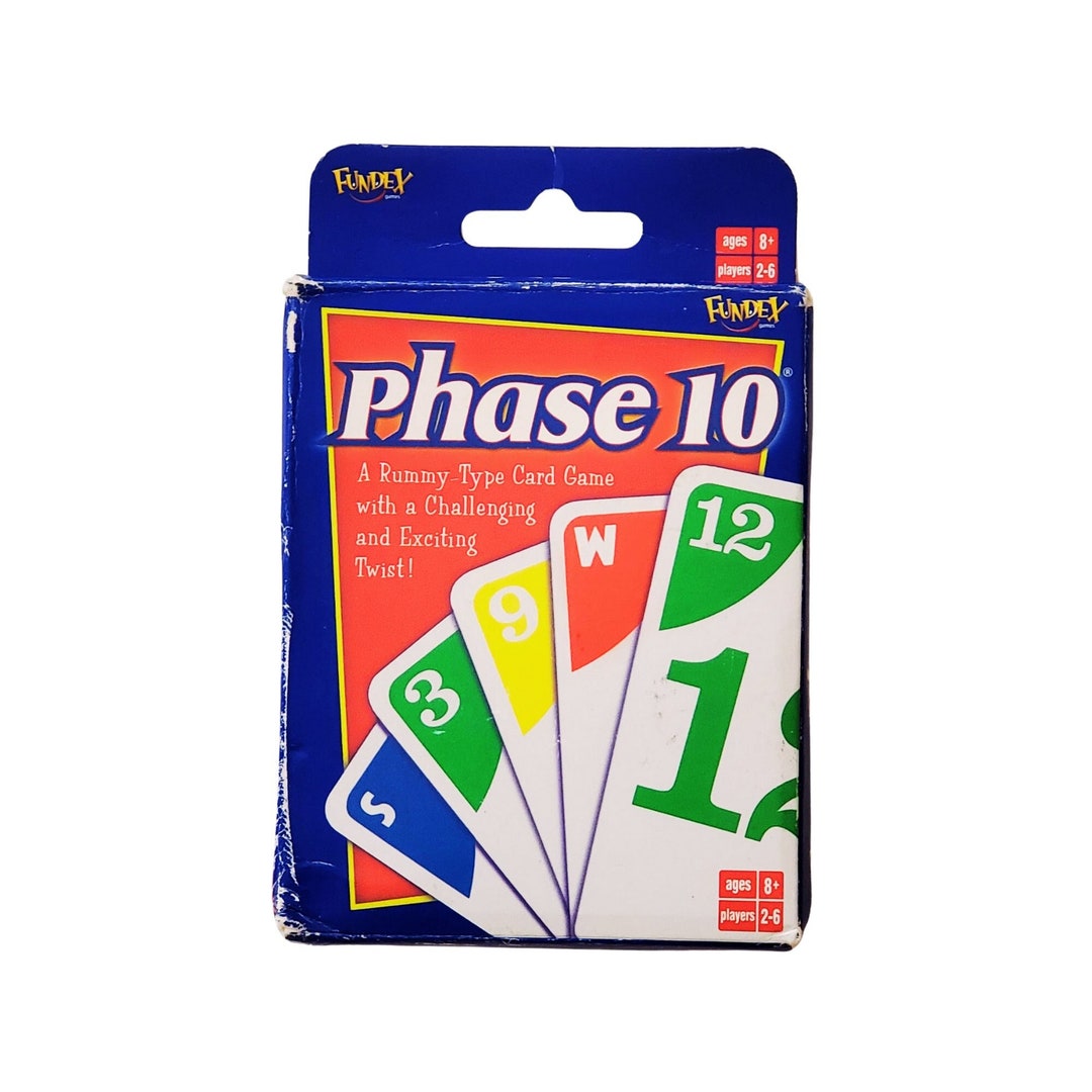 Phase 10 Card Game, by Fundex, 2000s Edition, Complete, Excellent ...