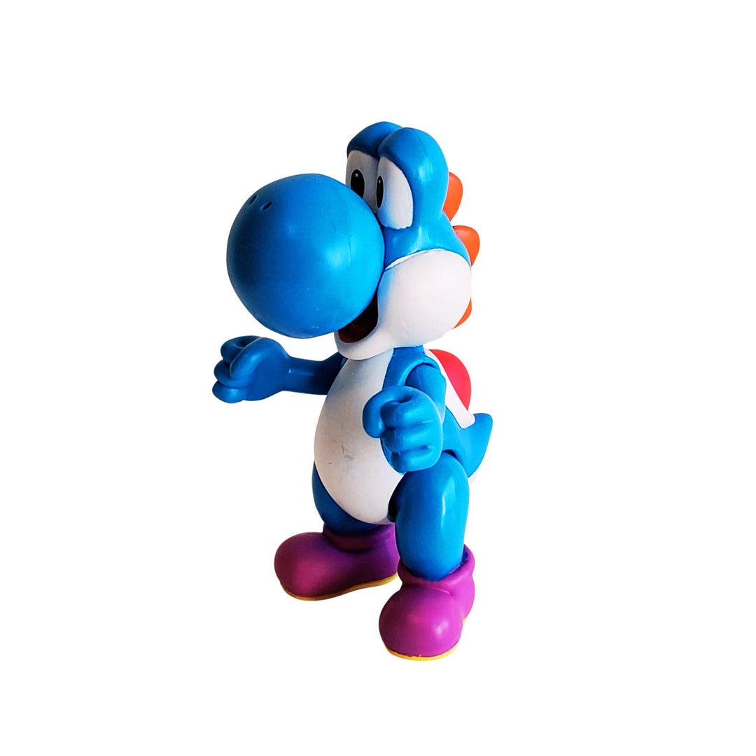 Blue Yoshi Action Figure, 6", by Jakks, Posable, in Excellent Condition ...