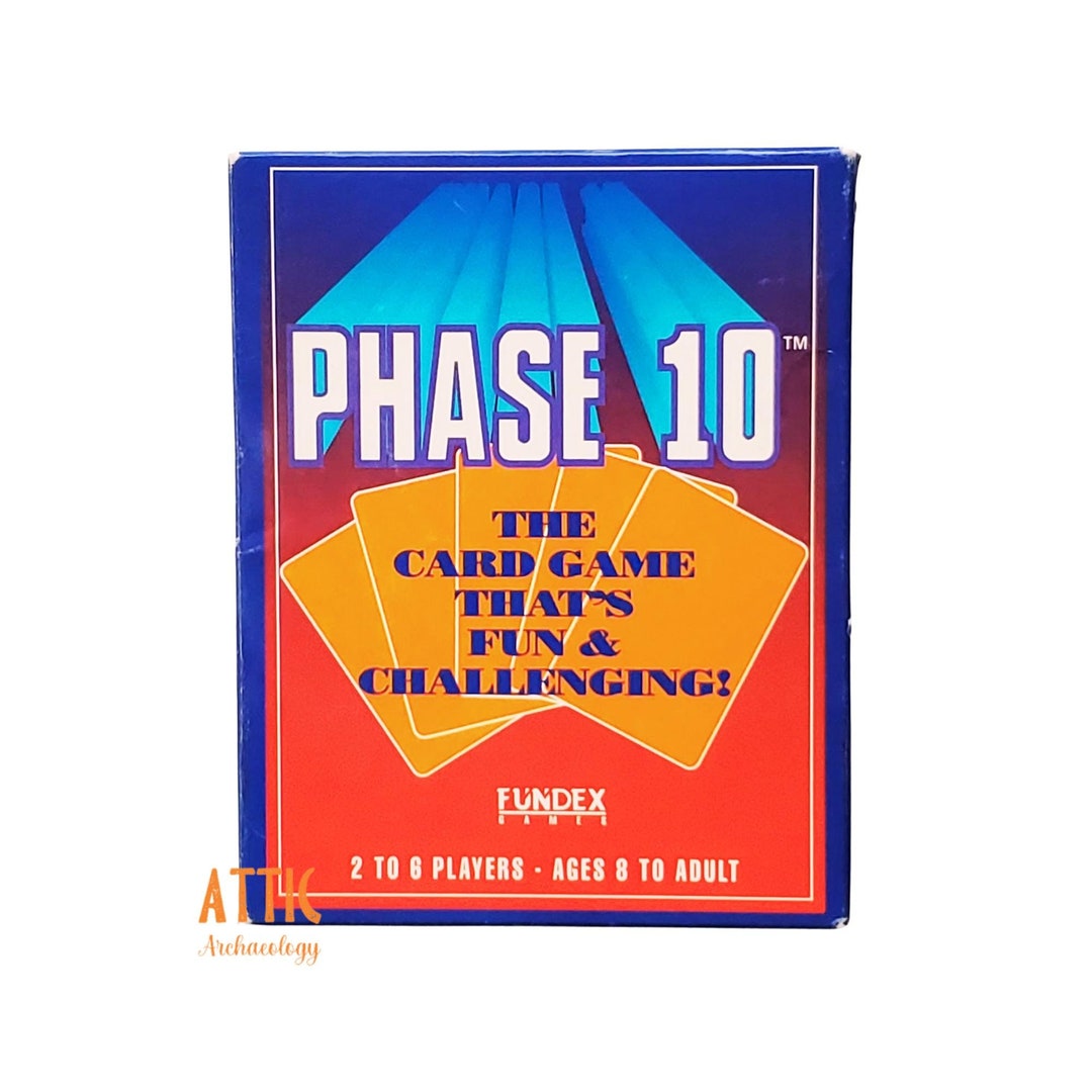 Vintage 1990s Phase 10 Card Game, by Fundex, Sealed, Like New -vintage ...