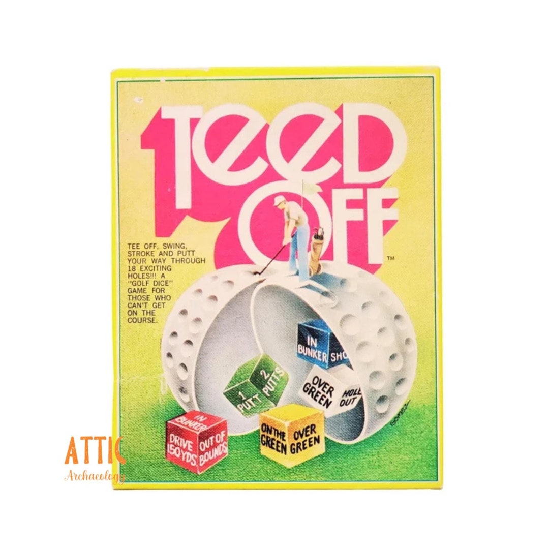 Vintage 1970s Teed off Game, Vintage Golf Board Game, Rare Golfing Dice ...