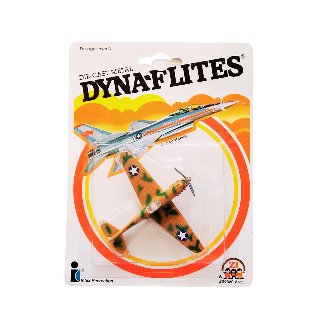 1980s Zee Diecast Airplane, Dyna-flites, Sealed vintage Diecast U.S ...