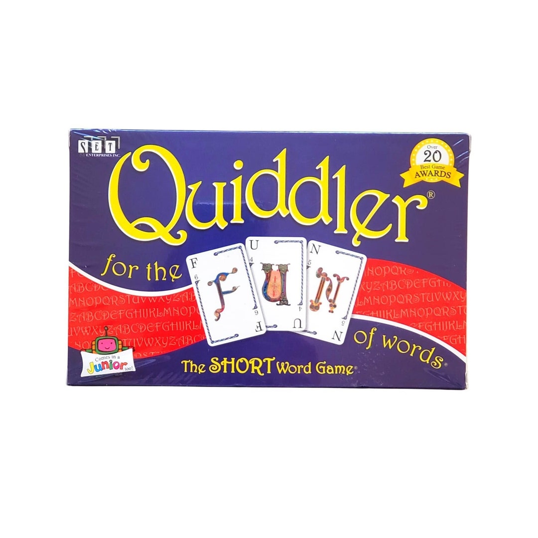 Quiddler Card Game, Short Words Game, Sealed (learning Game, Teaching ...