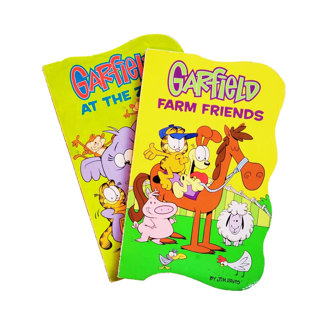 Pair of Vintage Garfield Board Books, 2000s, by Paws Inc (garfield Gift ...