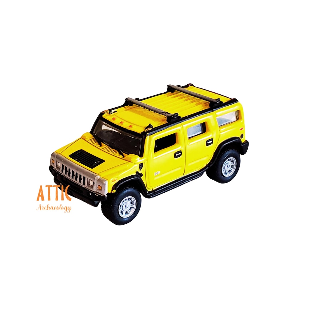Johnny Lightning Diecast 2000s Hummer H2, 1:64, Diecast Yellow Hummer ...
